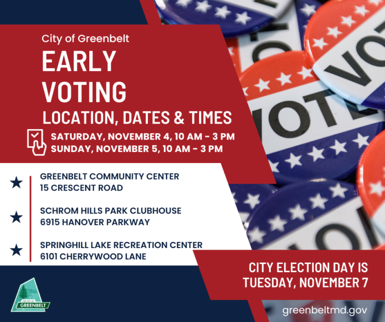 Early Voting Locations, Dates & Times | Greenbelt Station